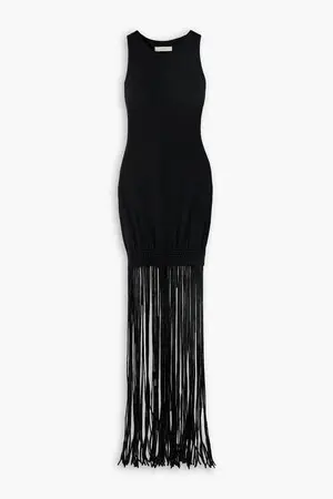 Faithfull The Brand Maceio Braided Fringed Cotton Jersey Dress