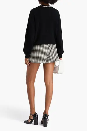 Maje Crystalembellished Wool And Cashmereblend Sweater