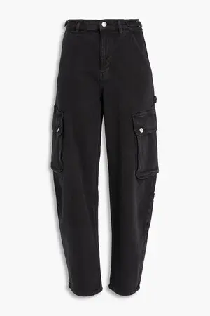 Maje Highrise Cargo Jeans - Black
