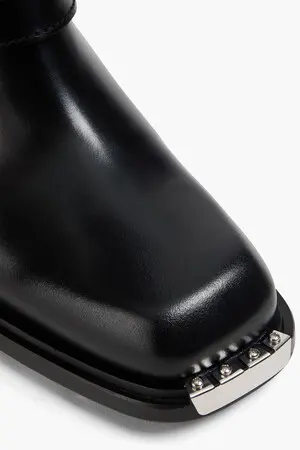 Sandro Studded Leather Boots