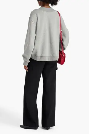 Sandro Cottonblend Jersey Sweatshirt