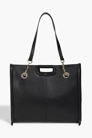 Maje Leather Tote - Black