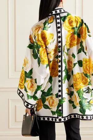 Dolce & Gabbana Printed Silktwill Shirt