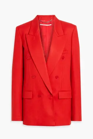 Stella McCartney Doublebreasted Wool Blazer - Red