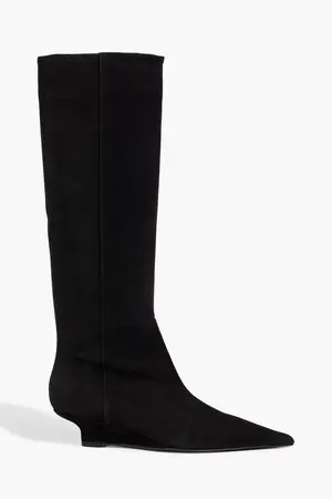TOTEME Sharp 40 Suede Knee Boots