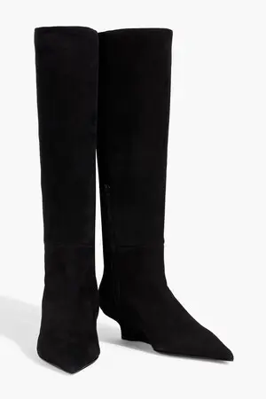 TOTEME Sharp 40 Suede Knee Boots