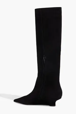 TOTEME Sharp 40 Suede Knee Boots