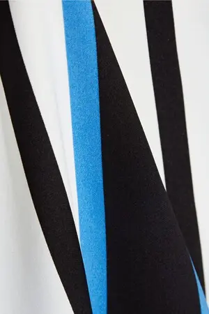 Dolce & Gabbana Striped Stretchsilk Midi Dress