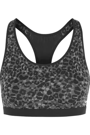 Nike Pro Fierce Printed Drifit Stretchjersey Sports Bra - Anthracite