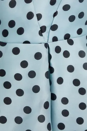 RASARIO Strapless Polka Dot Silk-satin Mini Dress