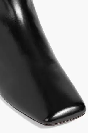 Brunello Cucinelli Beadembellished Leather Ankle Boots