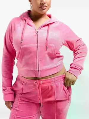 Juicy Couture Diamanté Textured Hoodie