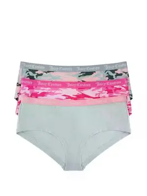 Juicy Couture Logo-waistband Briefs - Grey