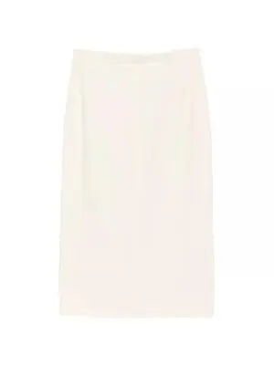 N°21 High-waisted Pencil Skirt With Textured Finish