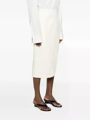 N°21 High-waisted Pencil Skirt With Textured Finish