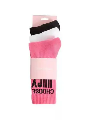 Juicy Couture Logo-jacquard Ribbed Socks