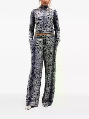 Juicy Couture Cheetah Print Velour Sweatshirt