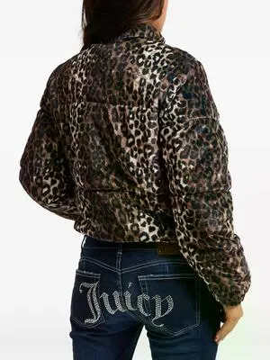 Juicy Couture Leopard Print Velour Jacket