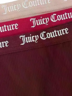 Juicy Couture Ribbed Lace-trim Brief