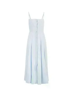 Gabriela Hearst Gabriela Hearst Magritte Sleeveless Midi Dress Blue
