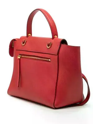 Celine Micro Grained Calfskin Belt Bag Satchel - Red