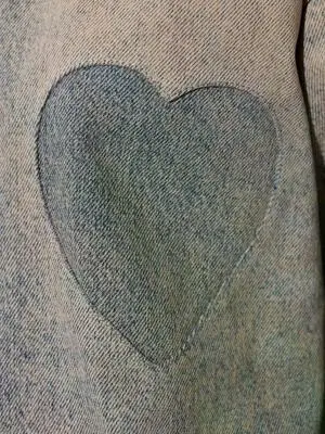 Moschino Heart Detail Denim Shirt