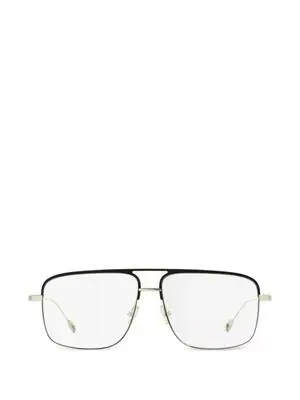 RIMOWA Double-bridge Pilot Glasses - Black