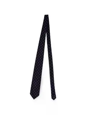 TOM FORD Polka-dot Silk Tie - Blue