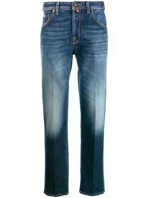 Jacob Cohen Stonewashed Straight-leg Jeans