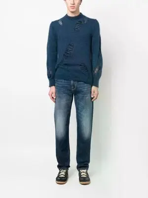 Jacob Cohen Stonewashed Straight-leg Jeans
