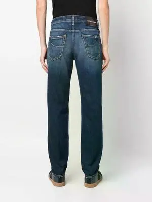 Jacob Cohen Stonewashed Straight-leg Jeans