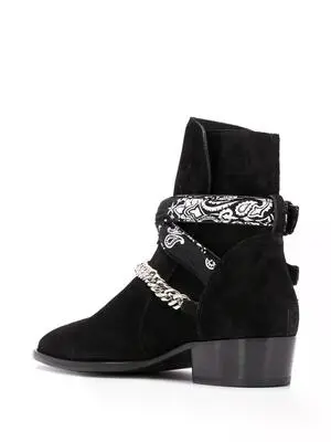 Amiri Bandana Strap Ankle Boots