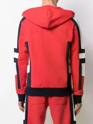 Balmain Color-block Zip-up Hoodie