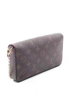 LOUIS VUITTON 2019 Pochette Félicie Monogram Clutch Bag - Brown
