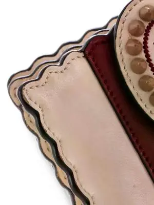 Fendi Kan I Bag Embroidered Studded Leather Shoulder Bag