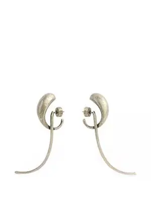 Khaite Cyclone Earrings In Antique - Silver