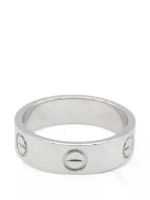 Cartier 18k White Gold Love Ring - Silver