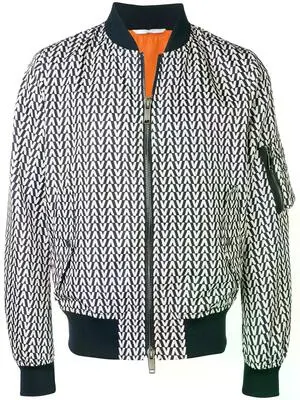 Valentino Garavani Logo Print Bomber Jacket