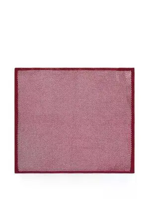Zegna Open-knit Pocket Square - Red