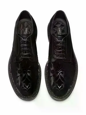Dolce & Gabbana Jacquard-print Derby Shoes