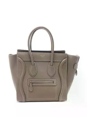 Celine Micro Luggage Tote Bag - Grey