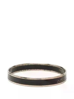 Hermès 20th Century Narrow Caleche Enamel Bracelet