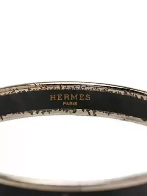 Hermès 20th Century Narrow Caleche Enamel Bracelet