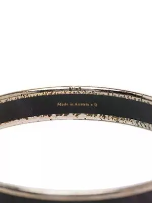 Hermès 20th Century Narrow Caleche Enamel Bracelet