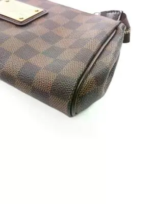 LOUIS VUITTON 2008 Eva Damier Ebene Shoulder Bag