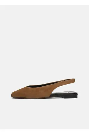 Vince Darlina Suede Mule Slingback Flat - Red