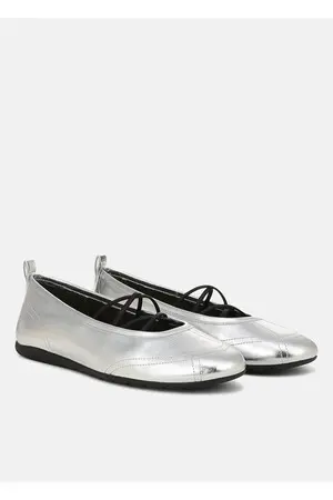 Vince Coralie Metallic Leather Ballet Sneaker