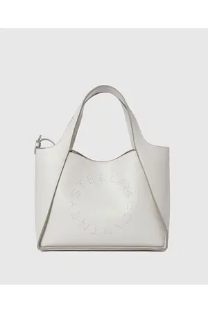 Stella McCartney Logo Top Handle Crossbody Tote Bag - Grey