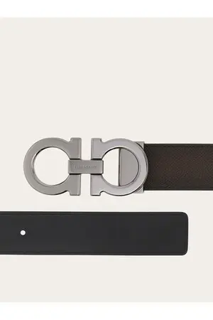 FERRAGAMO Reversible And Adjustable Gancini Belt