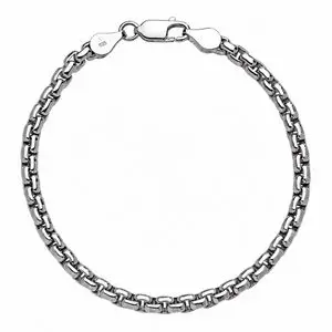 BELINDA JEWELZ Sterling Box Chain Bracelet - Silver